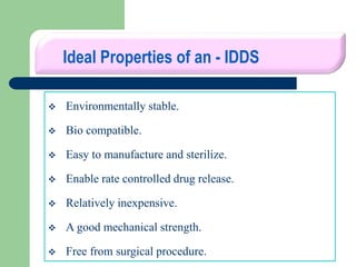 Implantable drug delivery system | PPTX