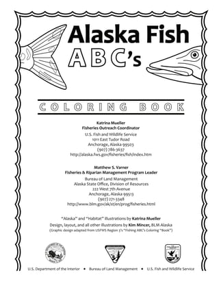 Alaska Fish ABC's Coloring Book | PDF