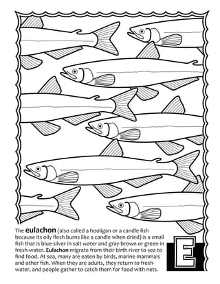 Alaska Fish ABC's Coloring Book | PDF