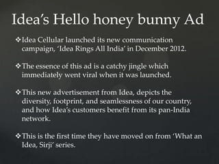 Ad Analysis - Idea Cellular | PPTX