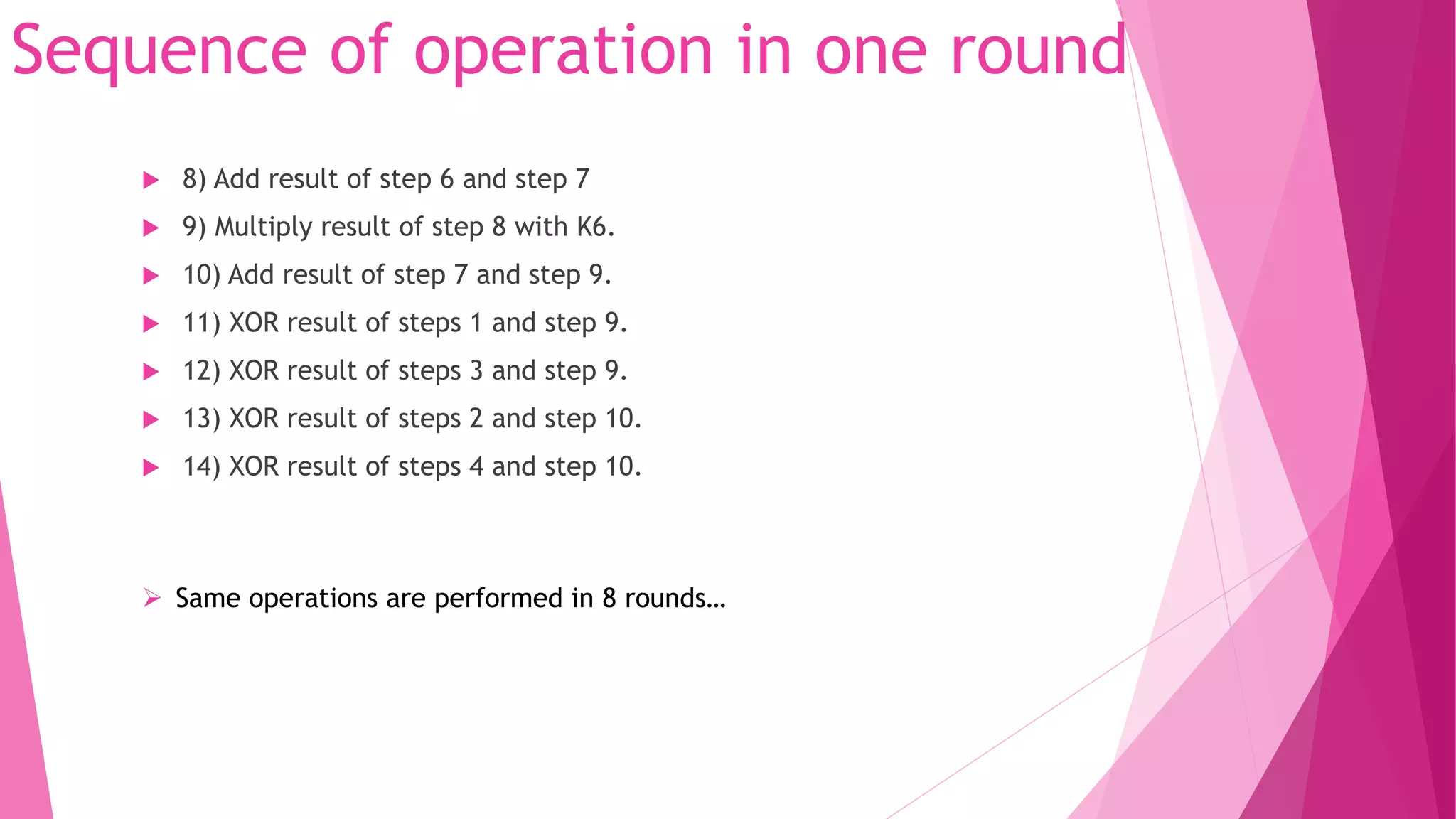 Idea(international data encryption algorithm) | PPTX