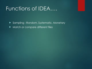 IDEA - An Introduction. an overview on idea software | PPT
