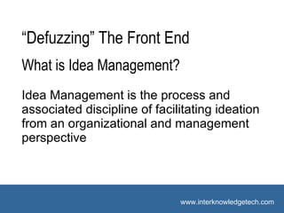 Idea Management | PPT