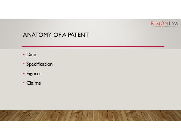 Anatomy of a Patent for Executives and Entrepreneurs | PPT