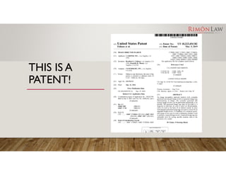 Anatomy of a Patent for Executives and Entrepreneurs | PDF