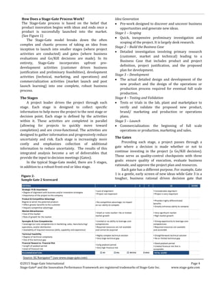 Idea to-launch Stage-Gate Model an Overview | PDF | Business ...