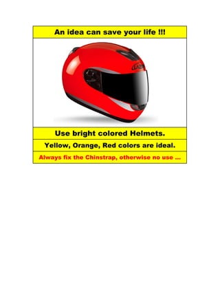 Road Safety Slogans Helmet