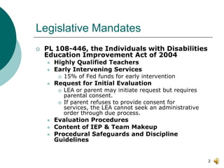 Idea 2004 Summary Of General