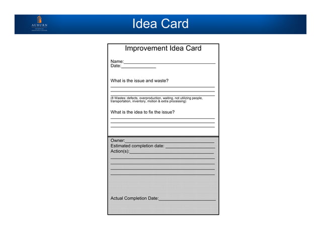 Idea board / Suggestion System - Lean | PDF | Business | Business and ...