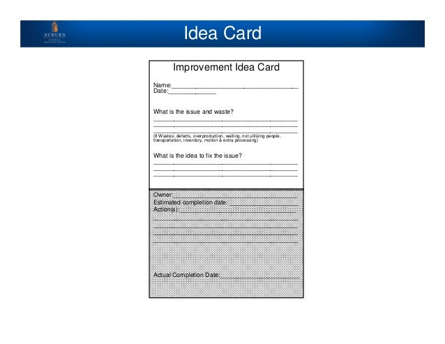 Idea board / Suggestion System - Lean