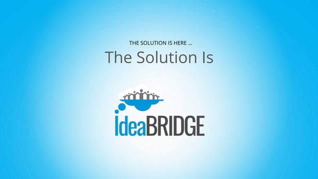 Idea bridge solution_Concept Marketing Presentation | PPT