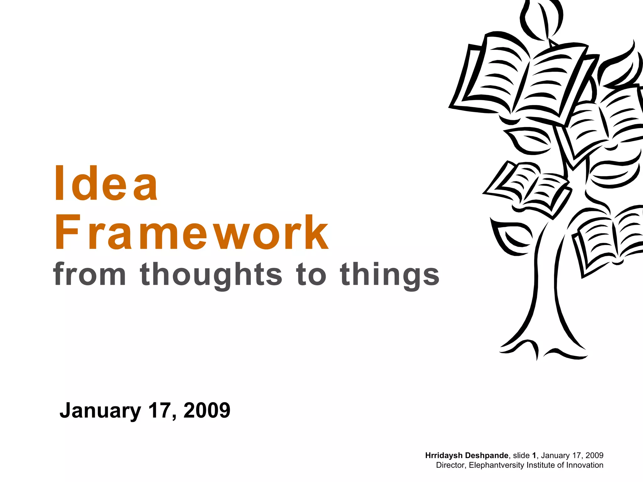 Idea Camp Idea Framework | PPT
