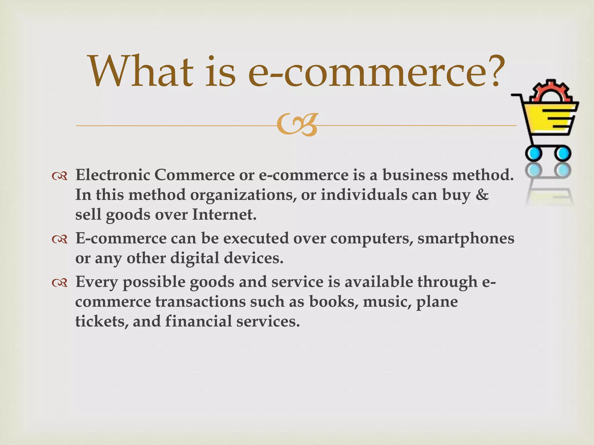 Idea E-commerce Packages | PPT