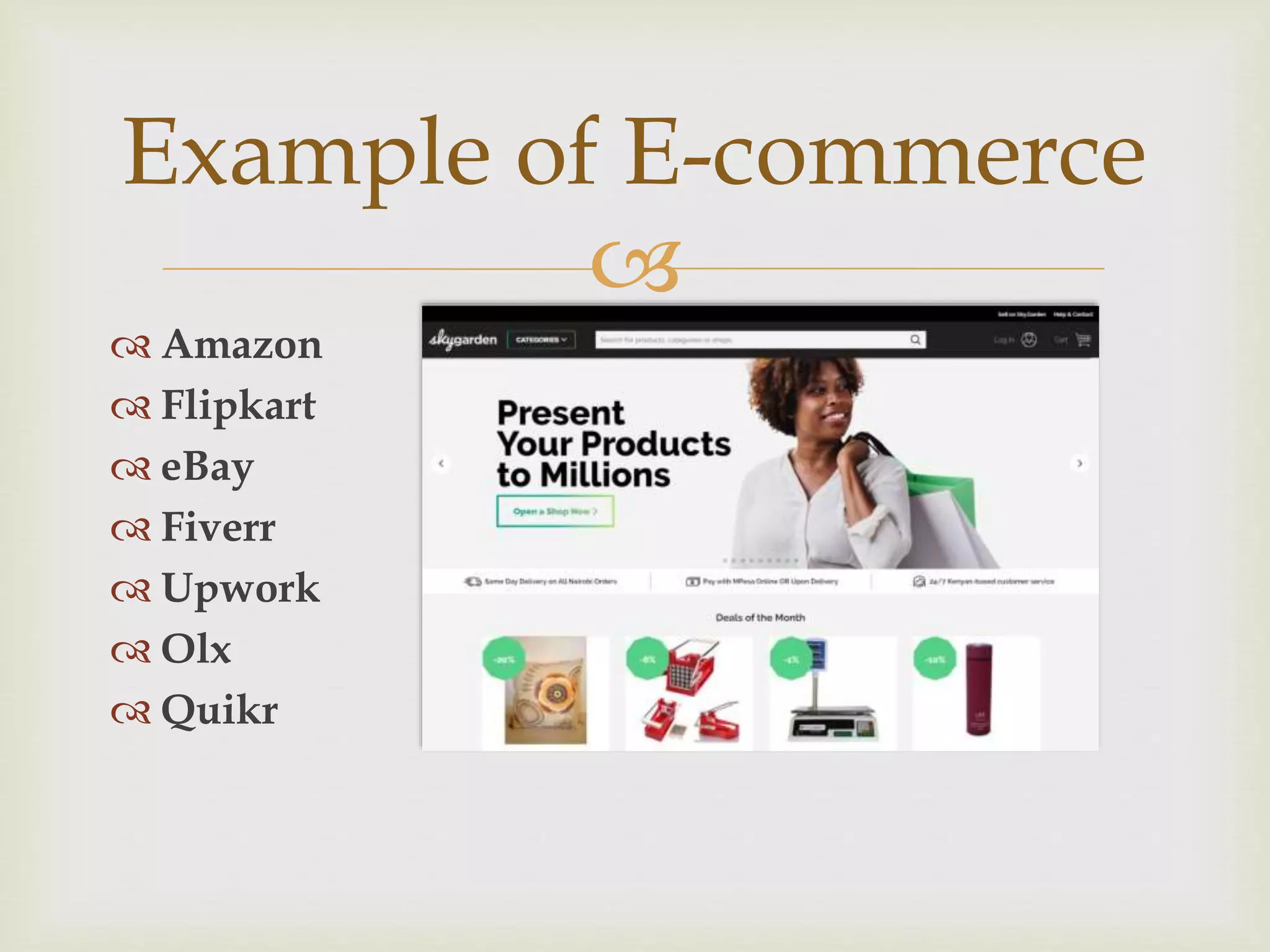 Idea E-commerce Packages | PPT