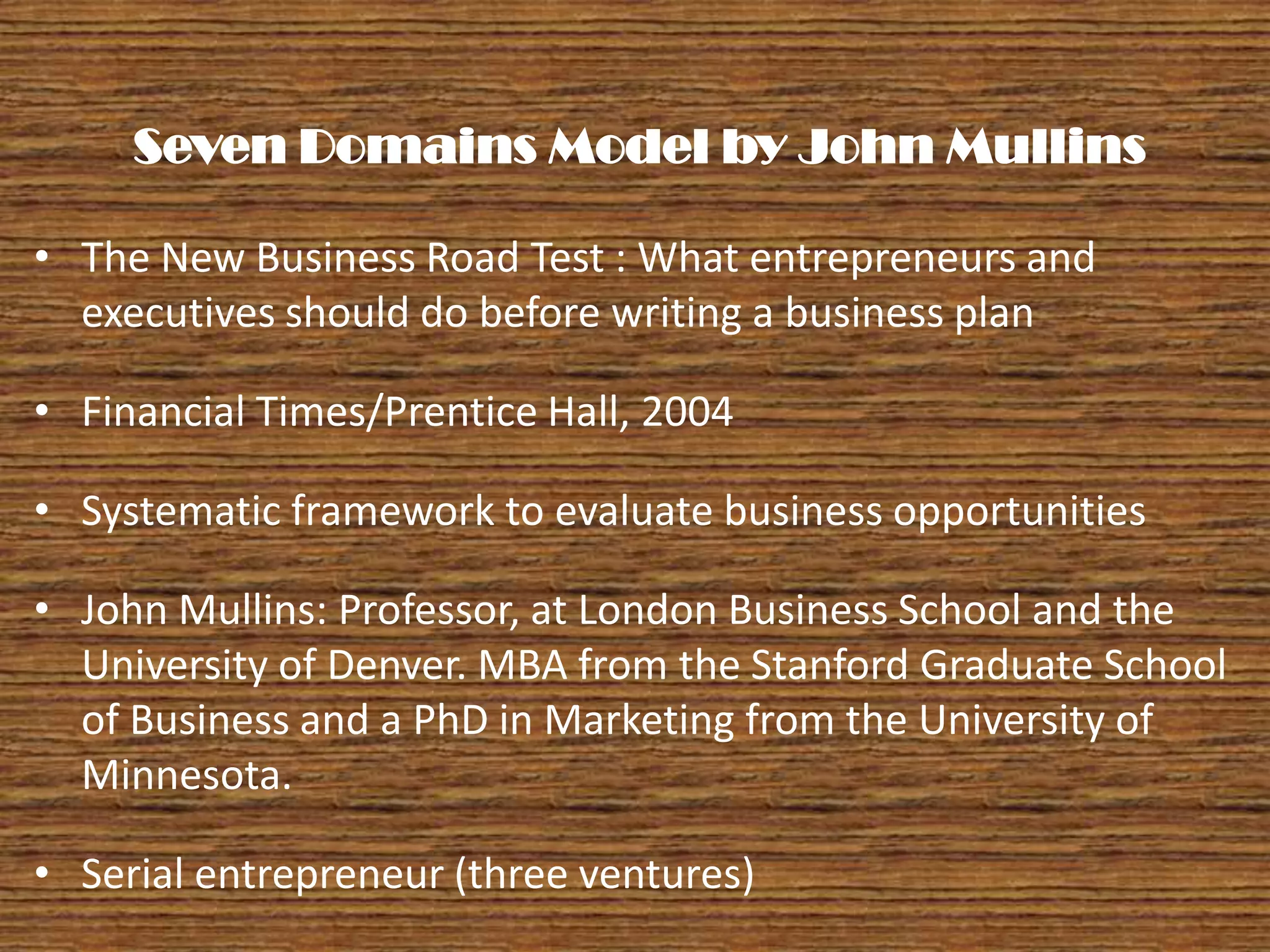 Idea evaluation thru 7 domain | PPTX