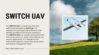 Drone Manufacturing Company – ideaForge | PDF