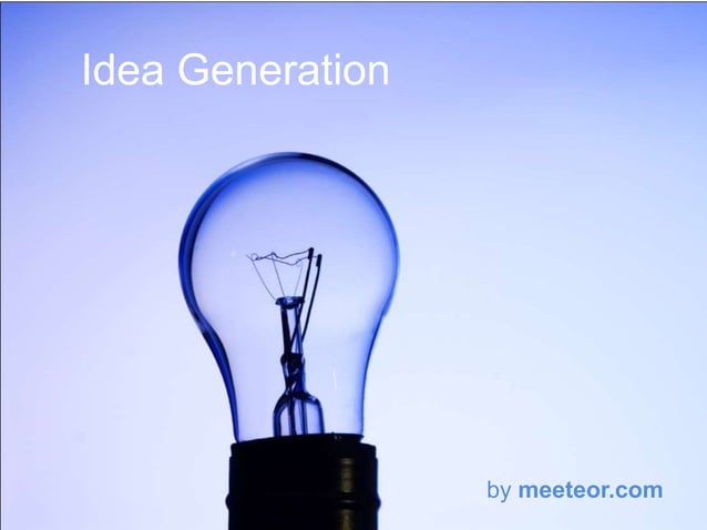 Idea generation | PPTX