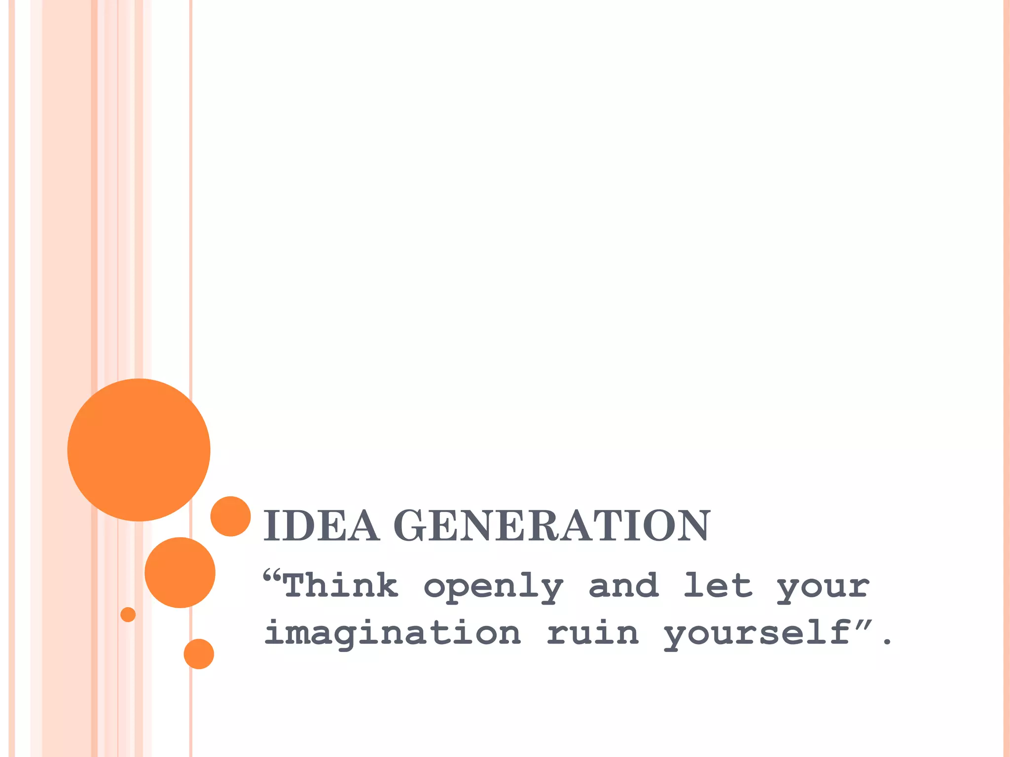 Idea generation | PPT