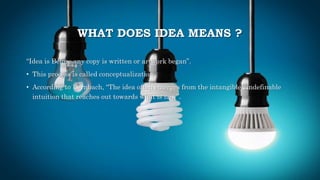 Idea generation and idea screening | PPTX