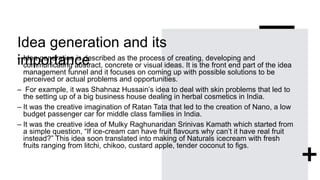 Idea generation ppt | PPTX