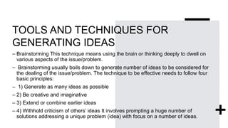 Idea generation ppt | PPTX