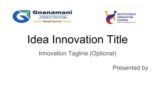 Idea Innovation Template for the Engineering | PPT