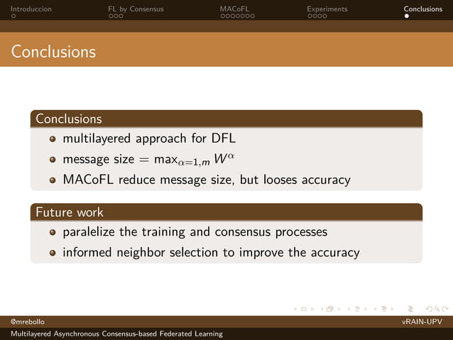 Multilayered Asynchronous Consensus-based Federated Learning | PPT