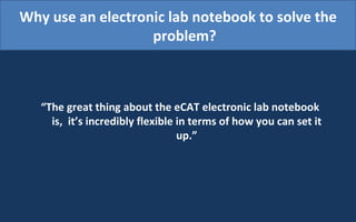 Electronic Lab Notebooks - IdeaLab | PPT | Computing | Technology & Computing