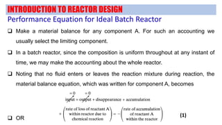 Ideal Batch Reactor | PPTX