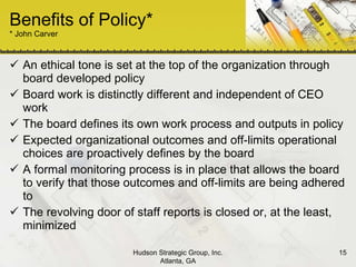 Ideal board policy governance board system | PPT