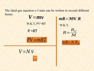 Chemical Engineering Thermodynamics Ideal Gas Eos Pptx