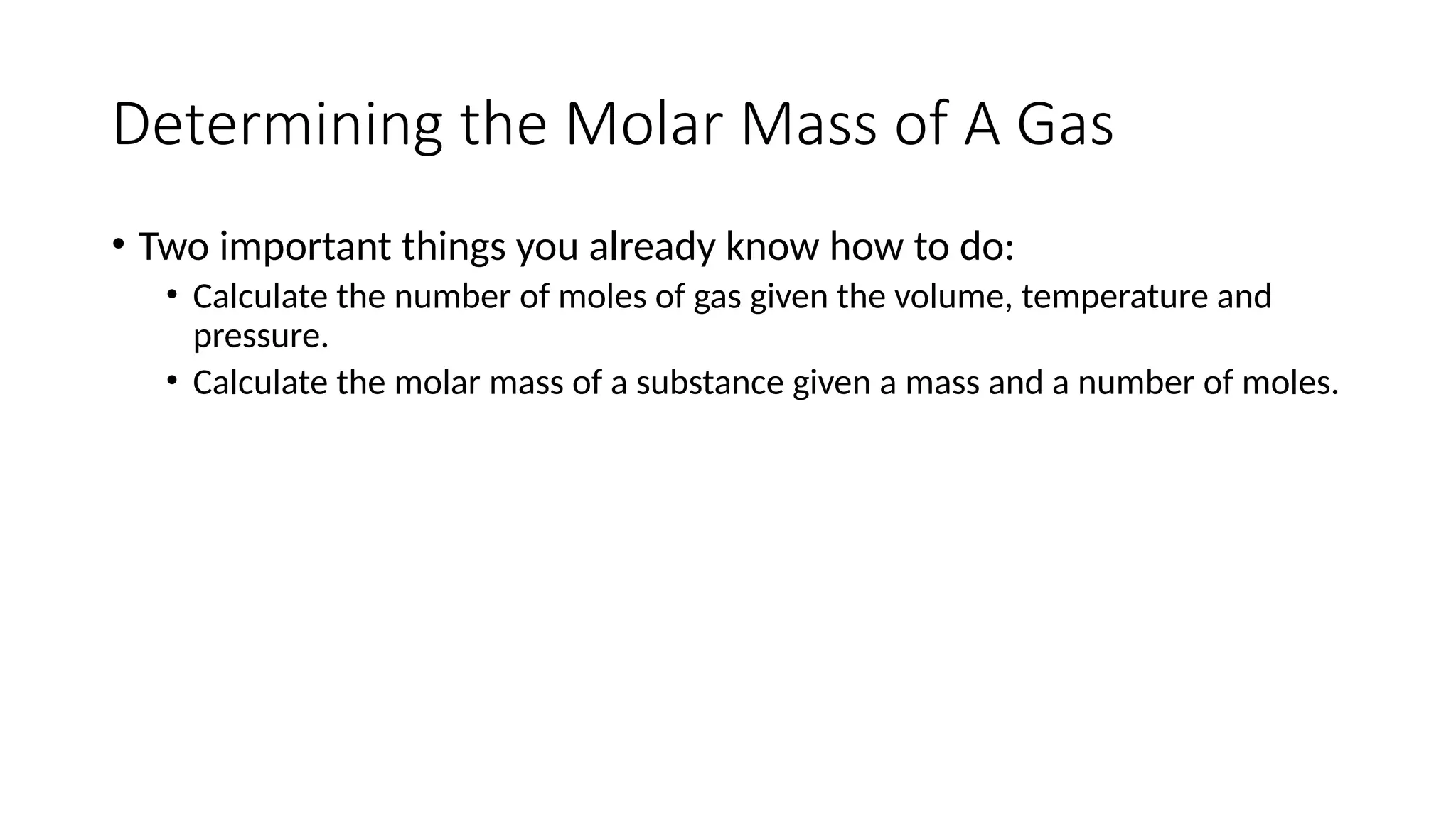 Ideal Gas Equation and gas laws explaining the formulas and numericals ...