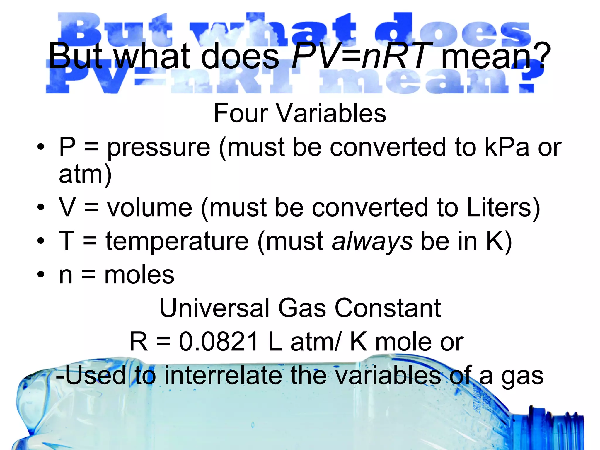 The Ideal Gas Law | PPT