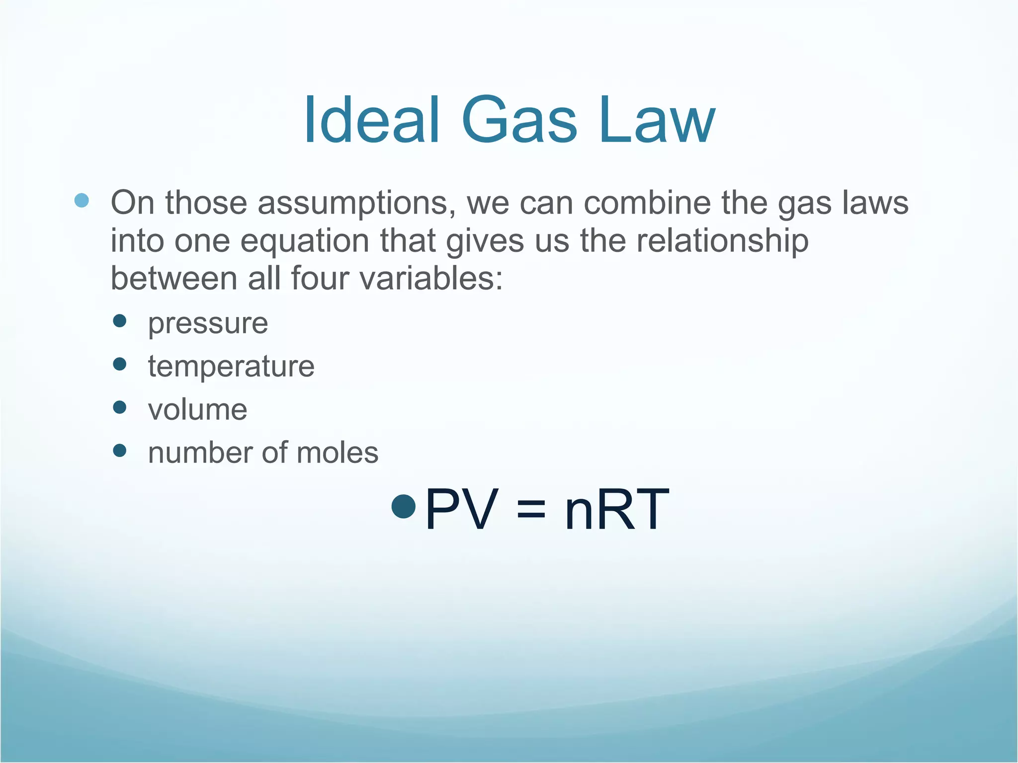 Ideal Gas Law | PPT