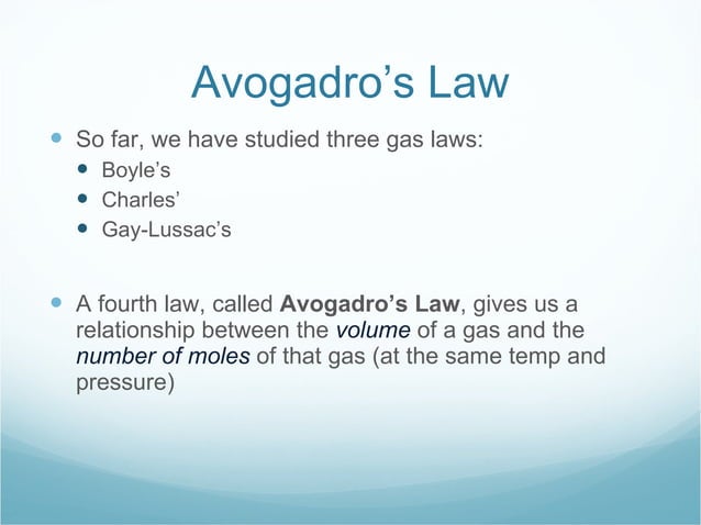 Ideal Gas Law | PPT