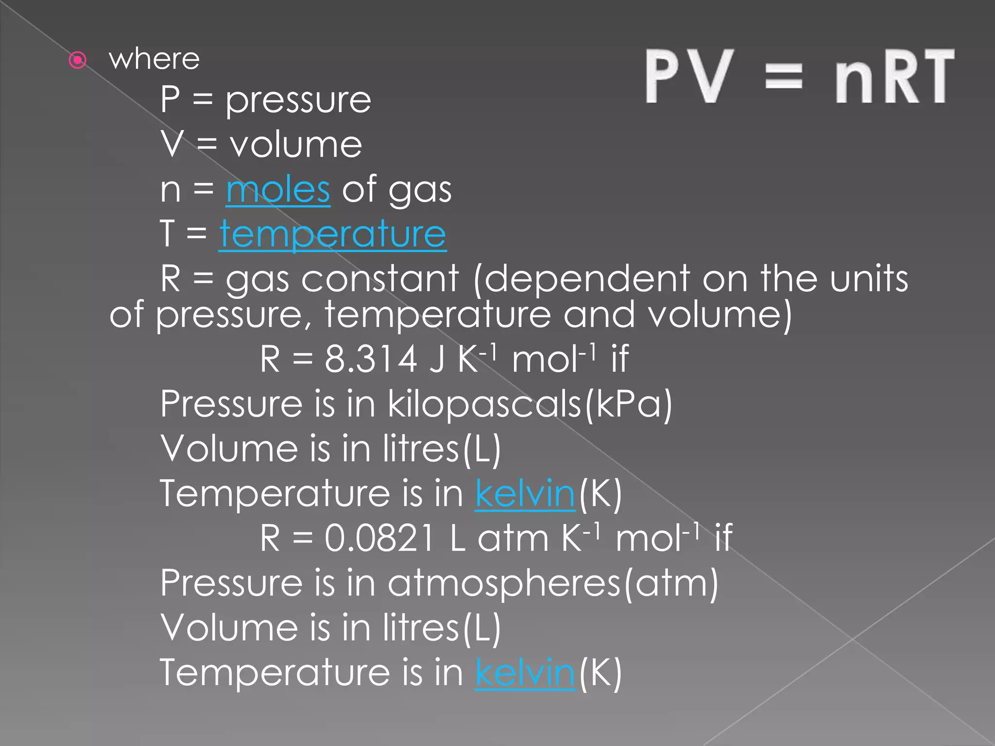 Ideal Gas Law | PPTX