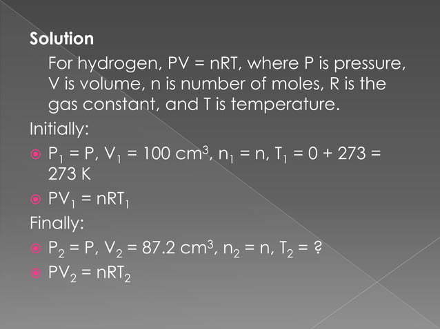 Ideal Gas Law | PPTX | Chemistry | Science