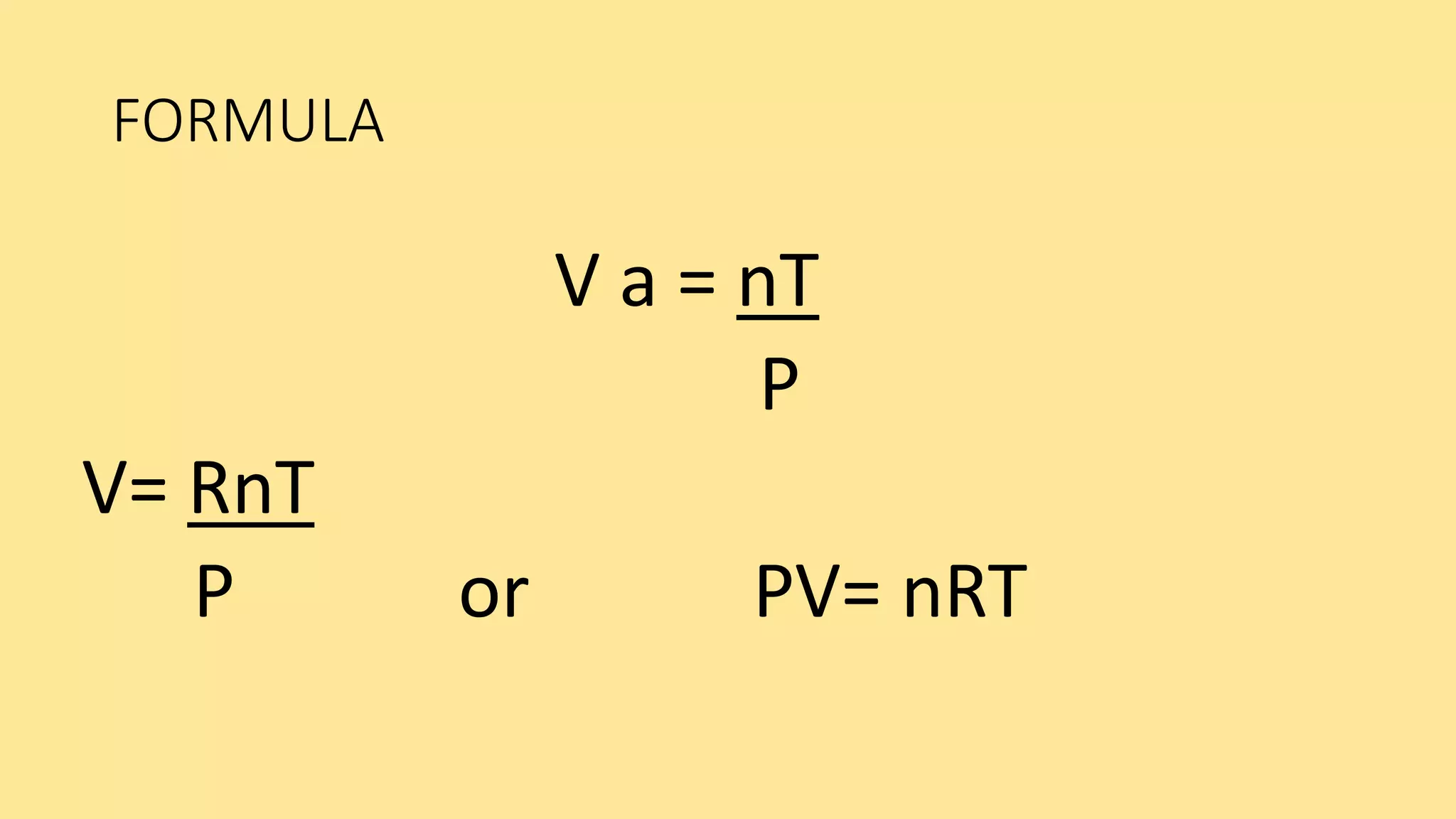 Ideal Gas Law | PPTX