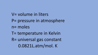 Ideal Gas Law | PPTX