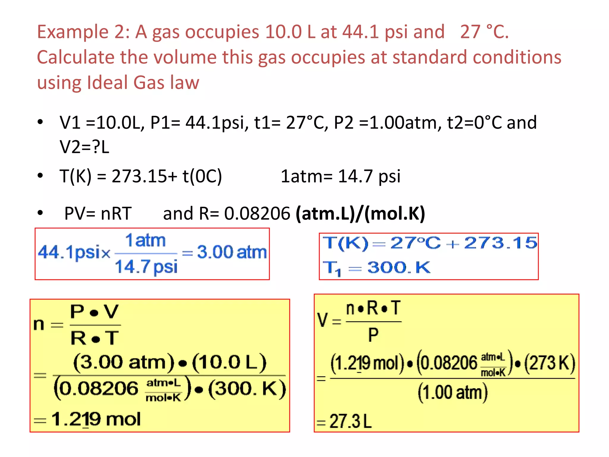 Ideal gas law practice mccpot | PPTX
