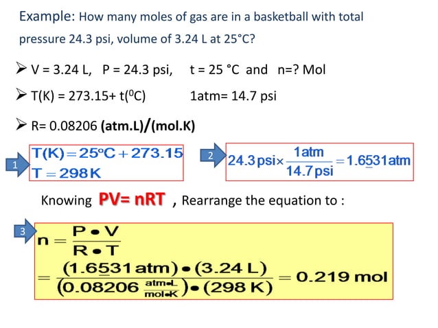 Ideal gas law practice mccpot | PPT