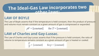 IDEAL GAS LAW_PRESENTATION FOR THERMODYNAMICS | PPTX