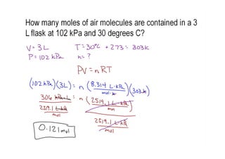 Ideal Gas Law Problems | PPT
