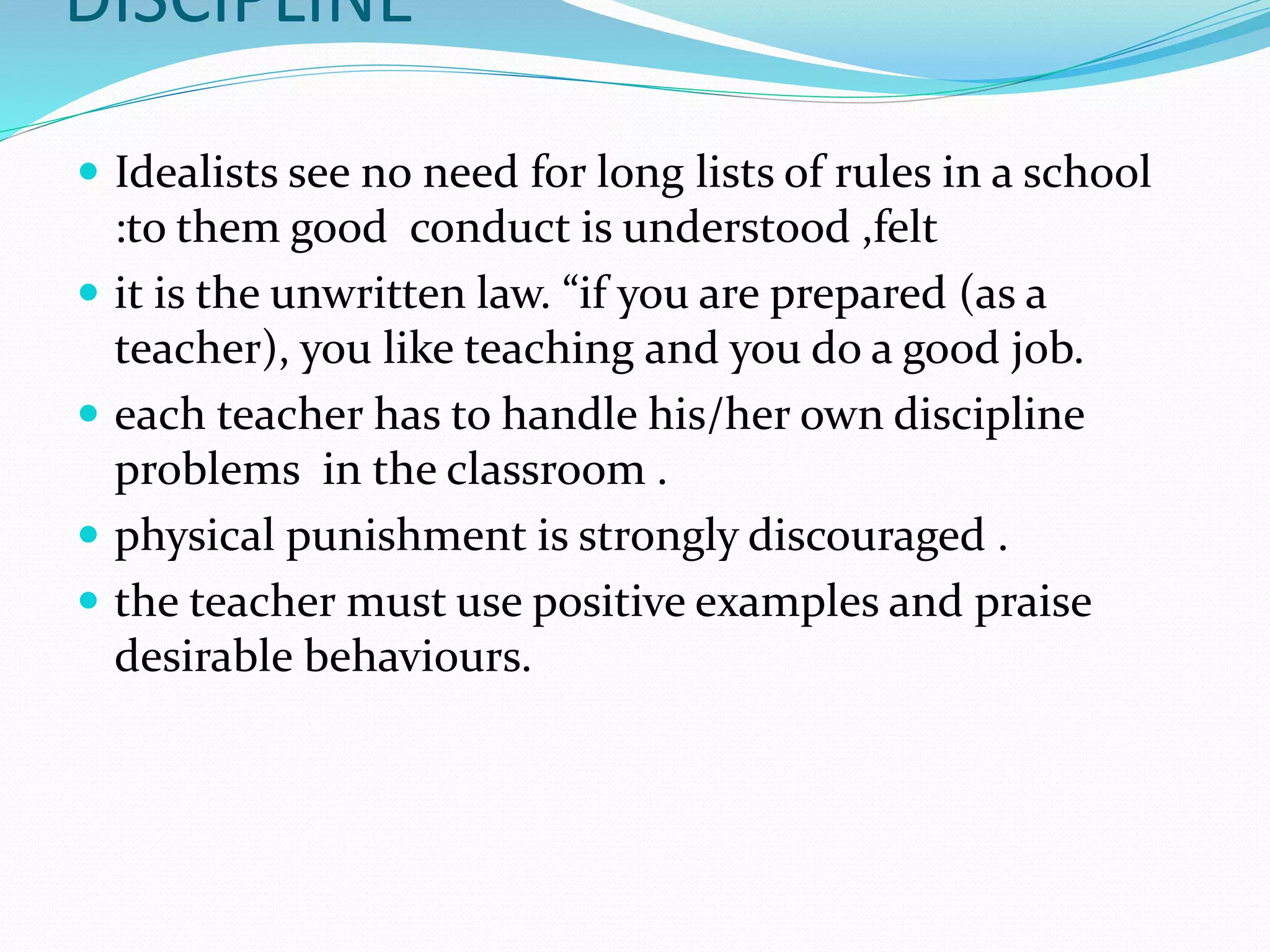 Idealism and education | PPTX