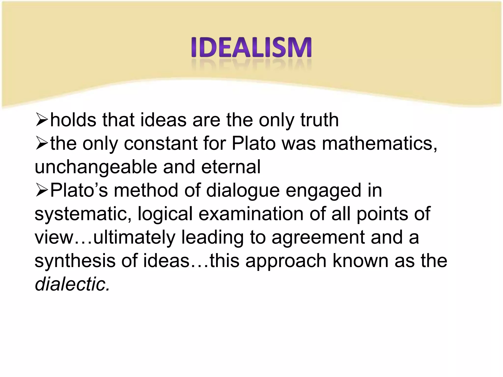 Idealism and realism (educ. 301) | PPTX
