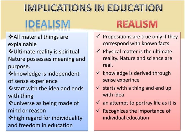 Idealism And Realism educ 301 idealism-and-realism-educ-301
