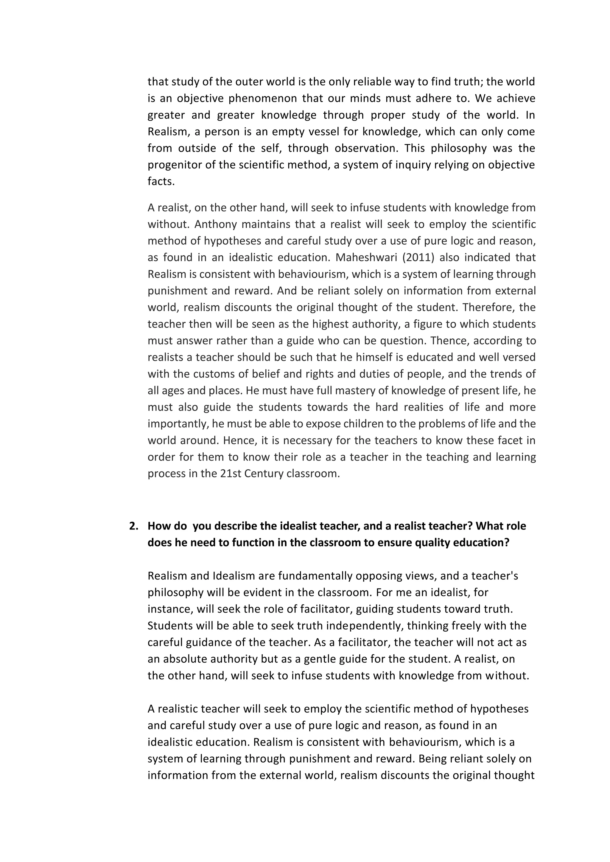 Idealism and Realism Term Paper 1 final.docx