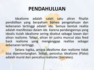 Idealisme | PPTX