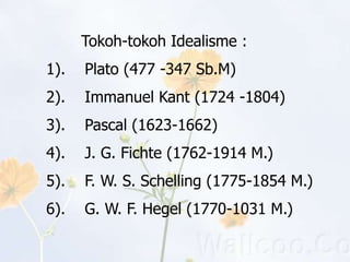 Idealisme | PPTX