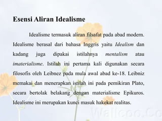 Idealisme | PPTX